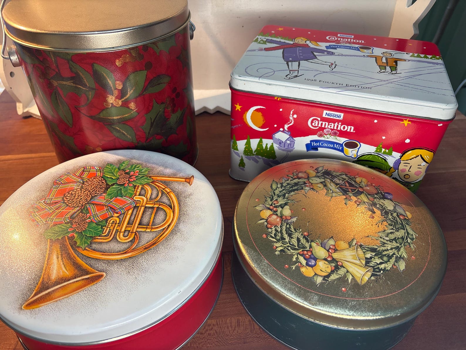 Various Collectible Christmas Tins - Etsy