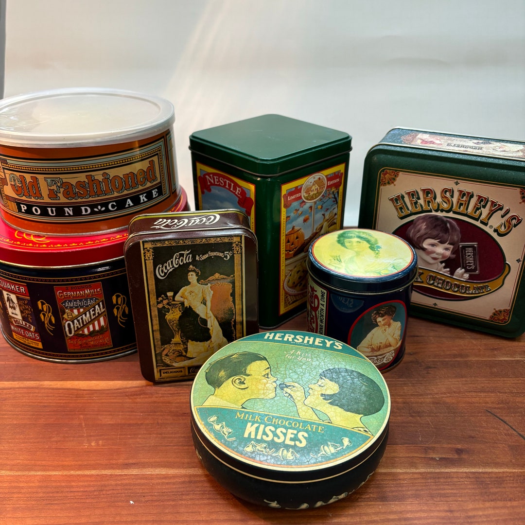 Various Collectible Snack-themed Metal Tins - Etsy