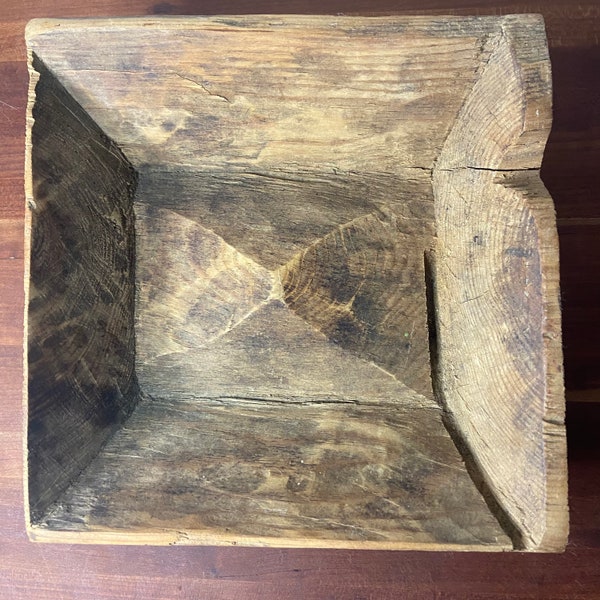 Square Wooden Bowl - Etsy