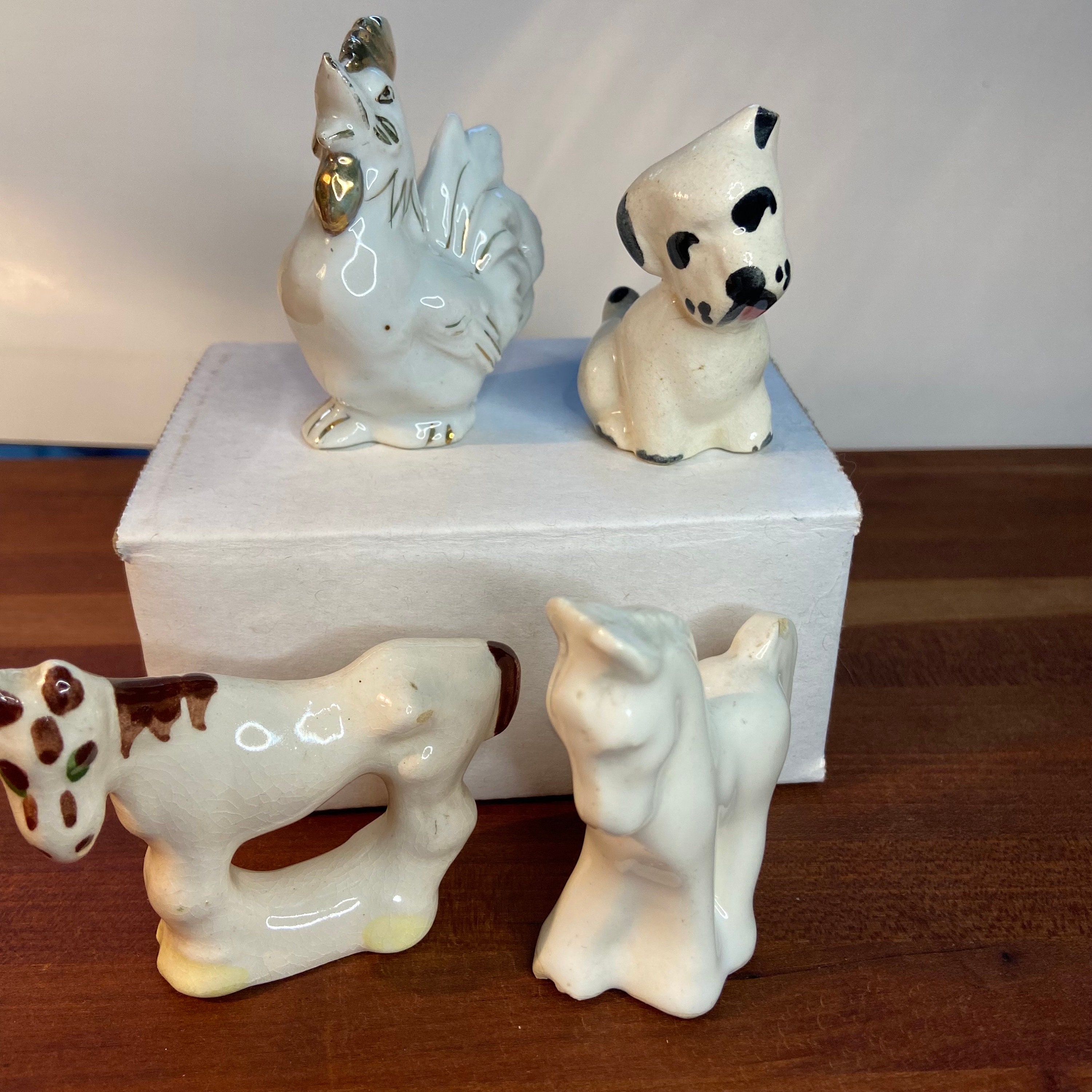 Various Collectible Miniature Ceramic Animals and Figurines - Etsy