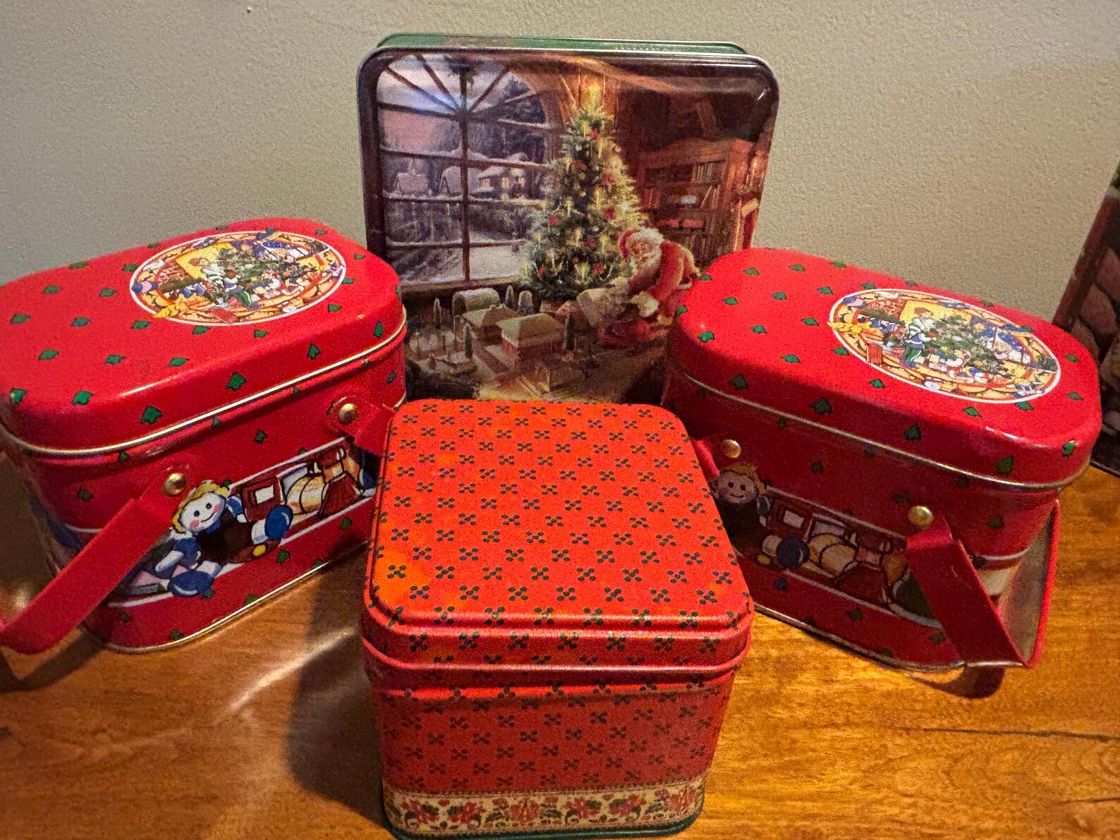 Various Collectible Christmas Tins - Etsy