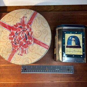 Various Collectible Christmas Tins - Etsy