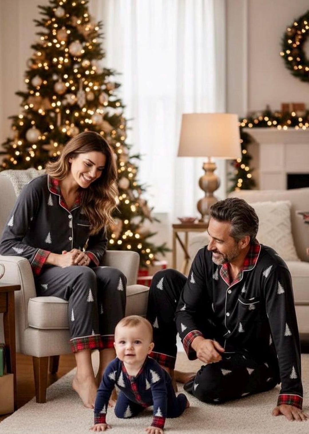Bamboo Christmas Family Pajamas, Matching Christmas Pjs, Matching ...