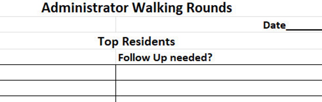 Administrator Walking Rounds - Etsy