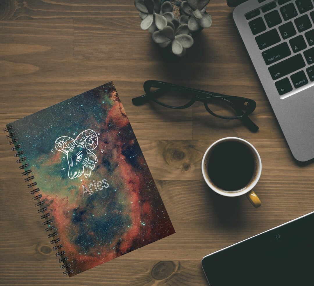 Aries Spiral Notebook, Zodiac Journal, Astrology Diary, Horoscope ...