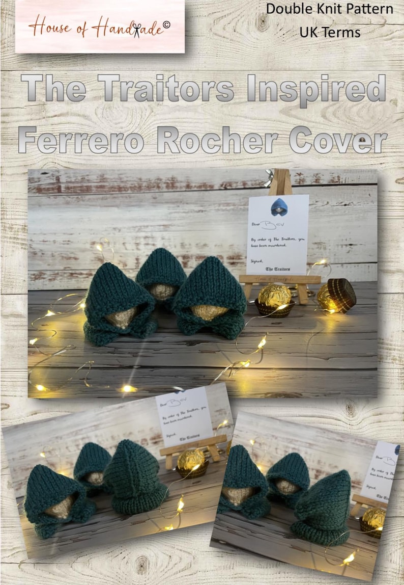 The Traitors Inspired Ferrero Rocher Cover Knitting Pattern - Etsy