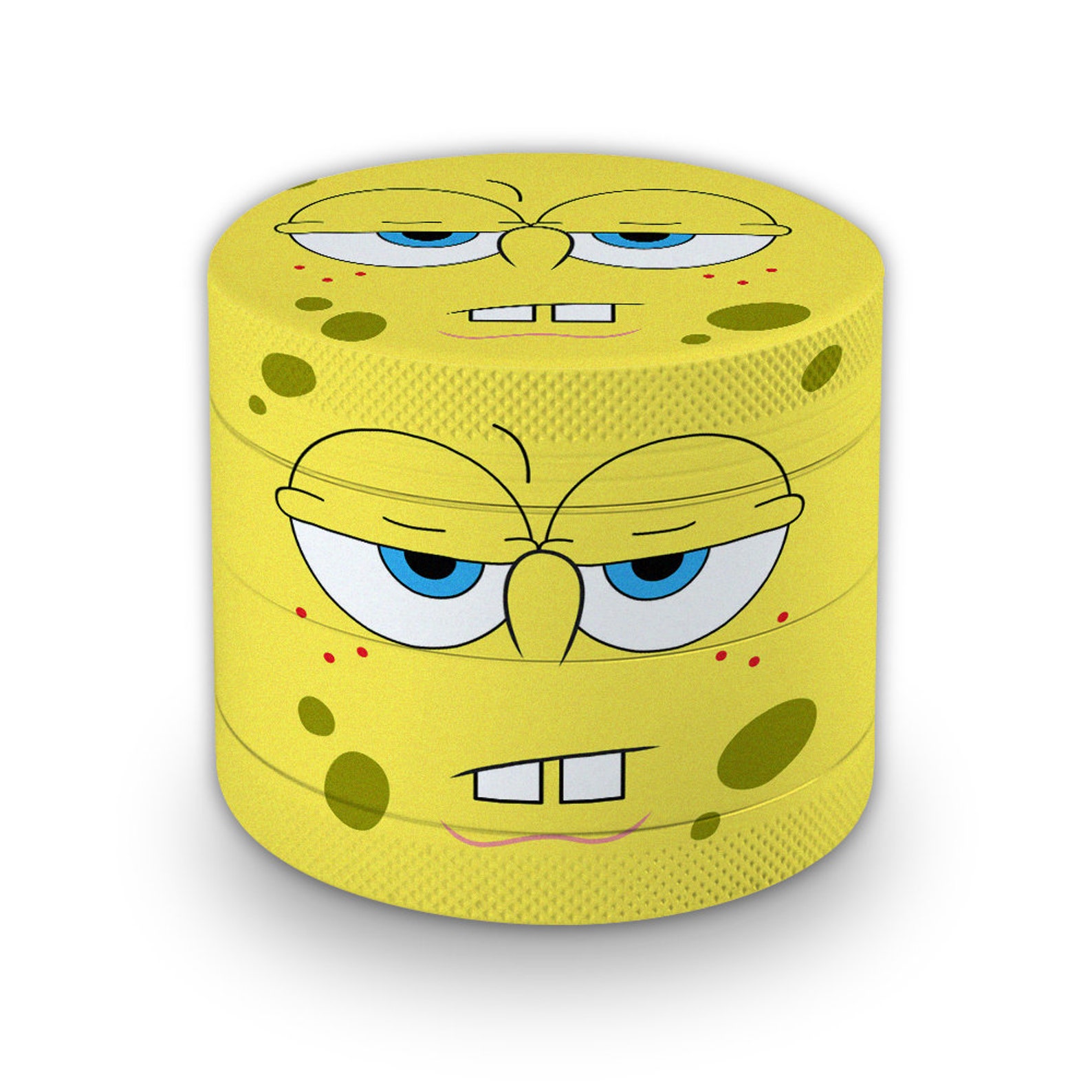Herb Yellow Sponge Bob Face Smoke Grinder Magnetic Grinder - Etsy