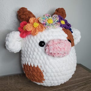 Crochet Cow, Squishmallow Farm Animal Plushie 9 Inches, Country Theme ...