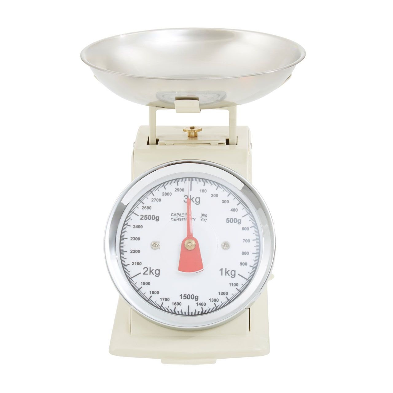 Colourful Retro Kitchen Weighing Scale 3KG Chrome Tray Measurement ...
