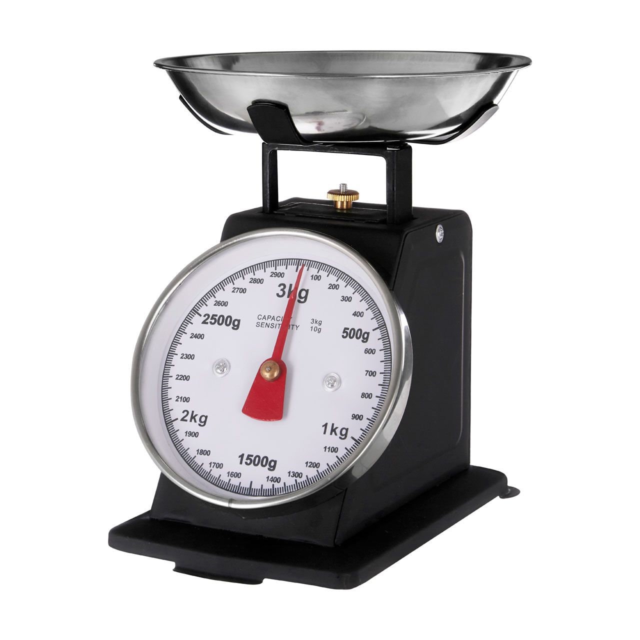Colourful Retro Kitchen Weighing Scale 3KG Chrome Tray Measurement ...