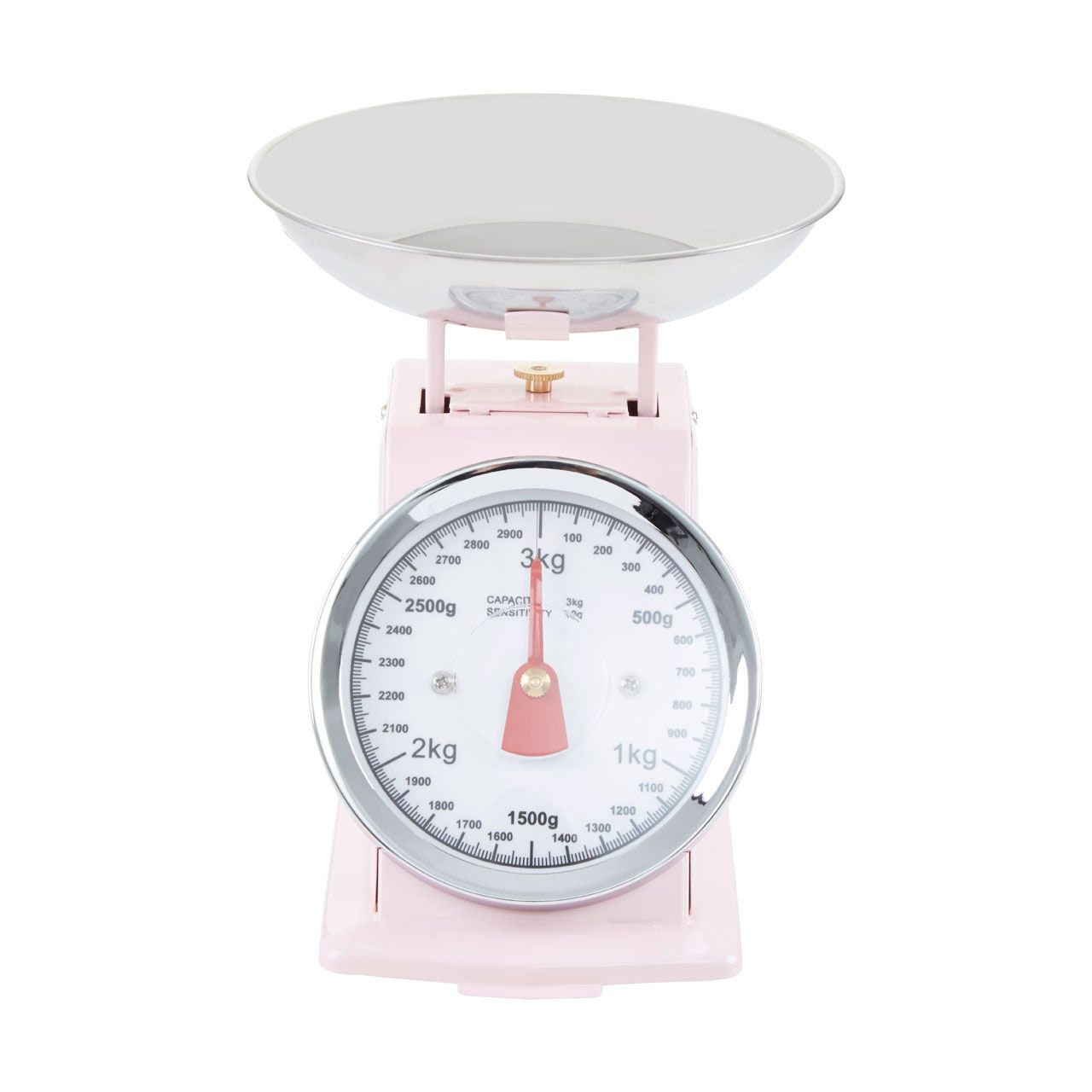 Colourful Retro Kitchen Weighing Scale 3KG Chrome Tray Measurement ...