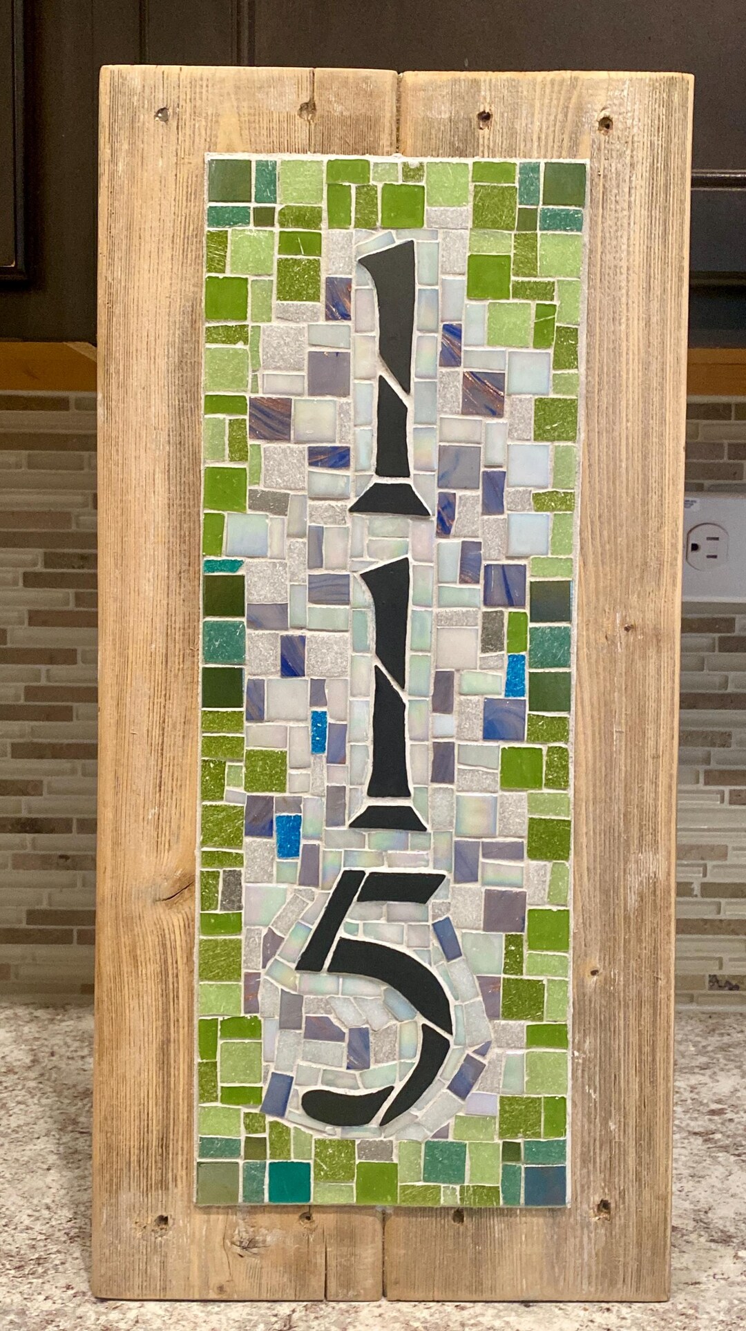 Customized House Number Sign. Mosaic Art Piece Perfect for Customize ...