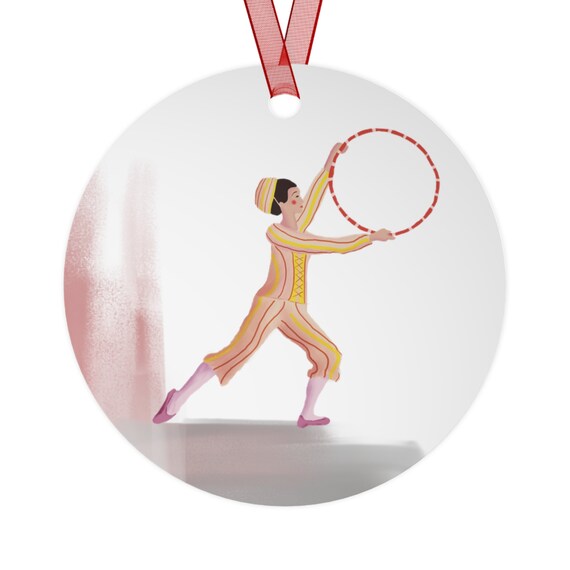 Personalized Candy Cane Nutcracker Ballet Metal Ornament Russian Trepak Hoop Dance Ornament Etsy