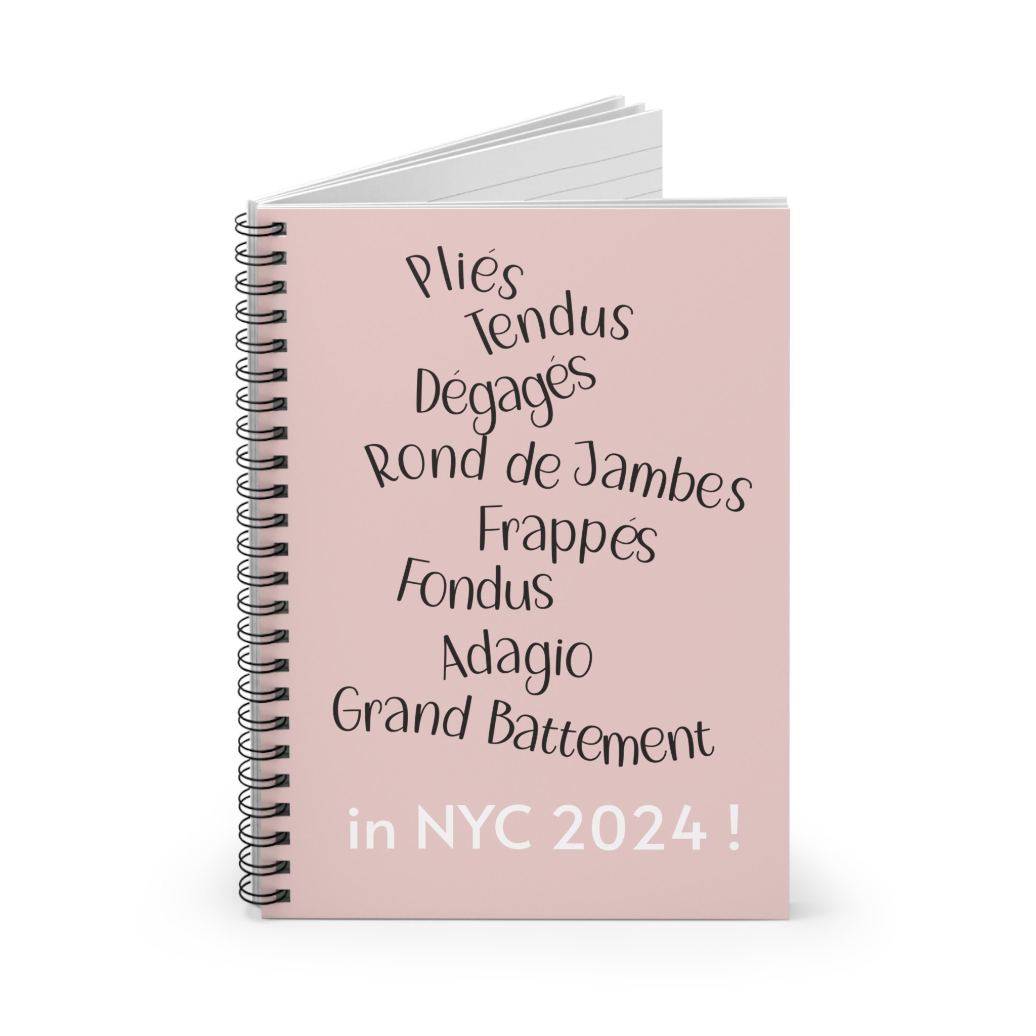 Ballet Barre Sequence Dancer's Notebook, Personalized Summer Intensive ...