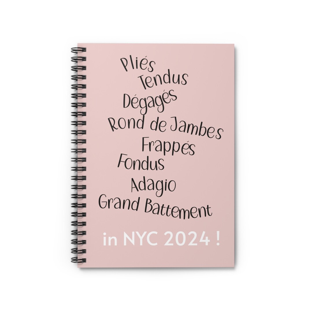 Ballet Barre Sequence Dancer's Notebook, Personalized Summer Intensive ...