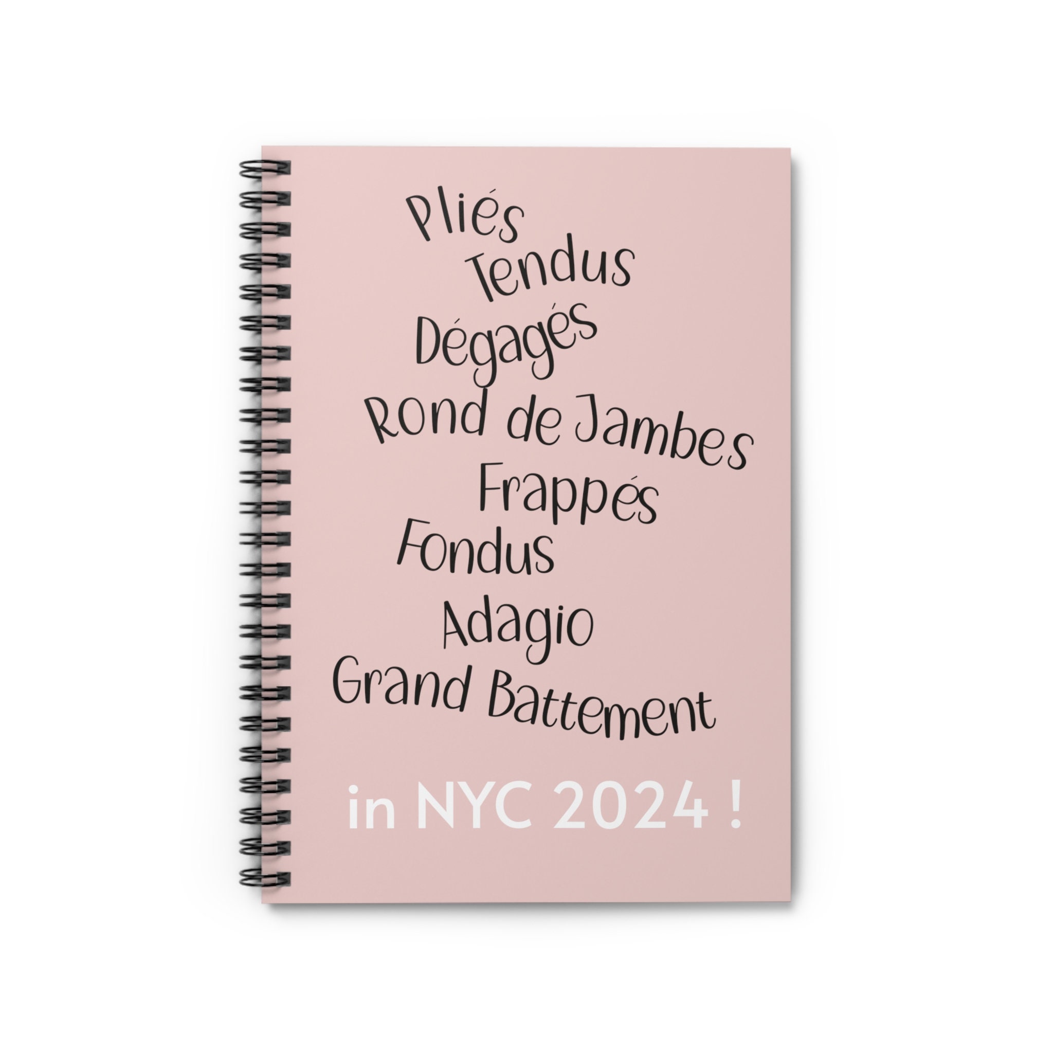 Ballet Barre Sequence Dancer's Notebook, Personalized Summer Intensive ...