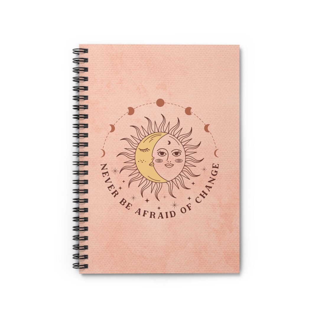 Celestial Positive Affirmation Notebook Never Be Afraid of Change ...