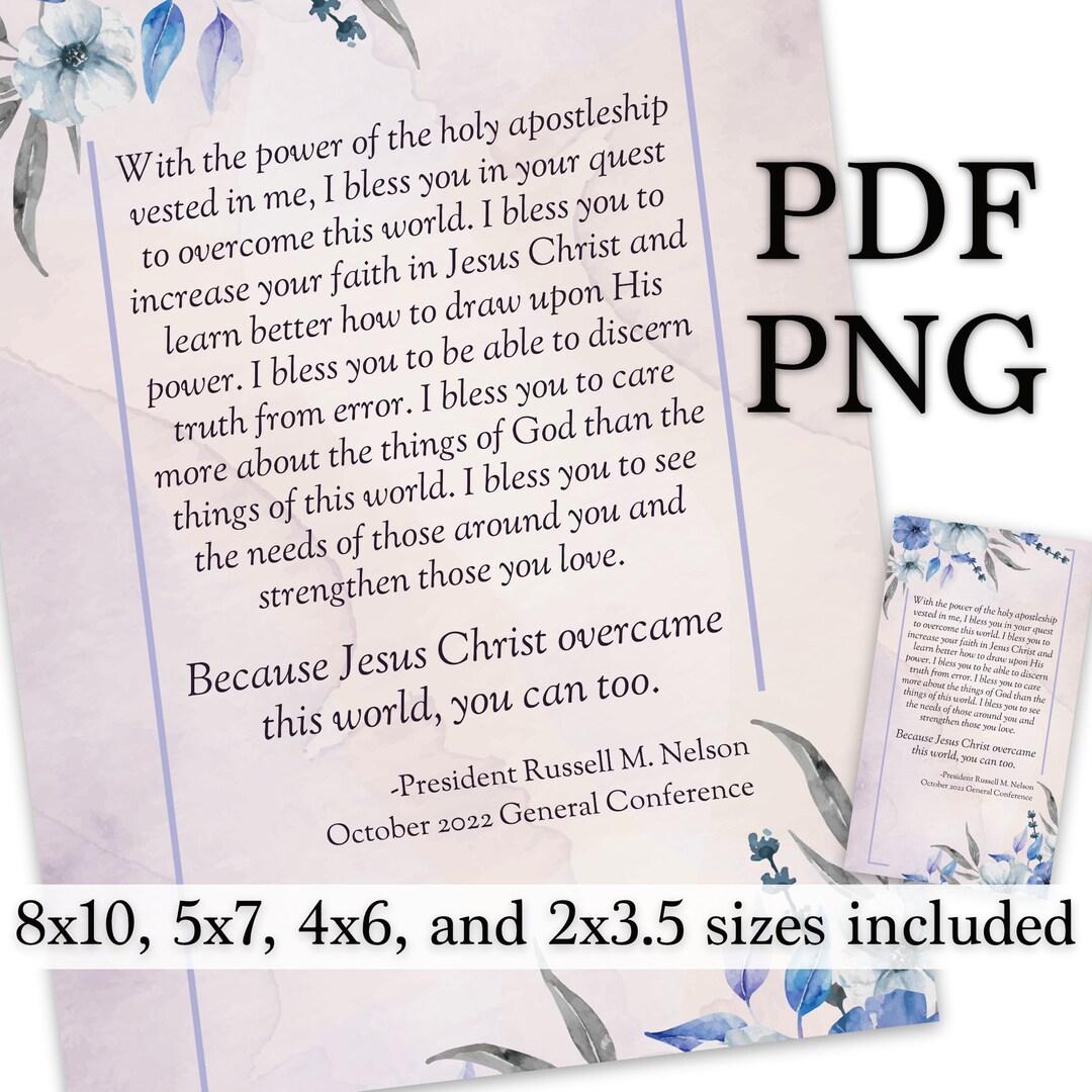 DIGITAL DOWNLOAD - Printable October 2022 General Conference Quote ...