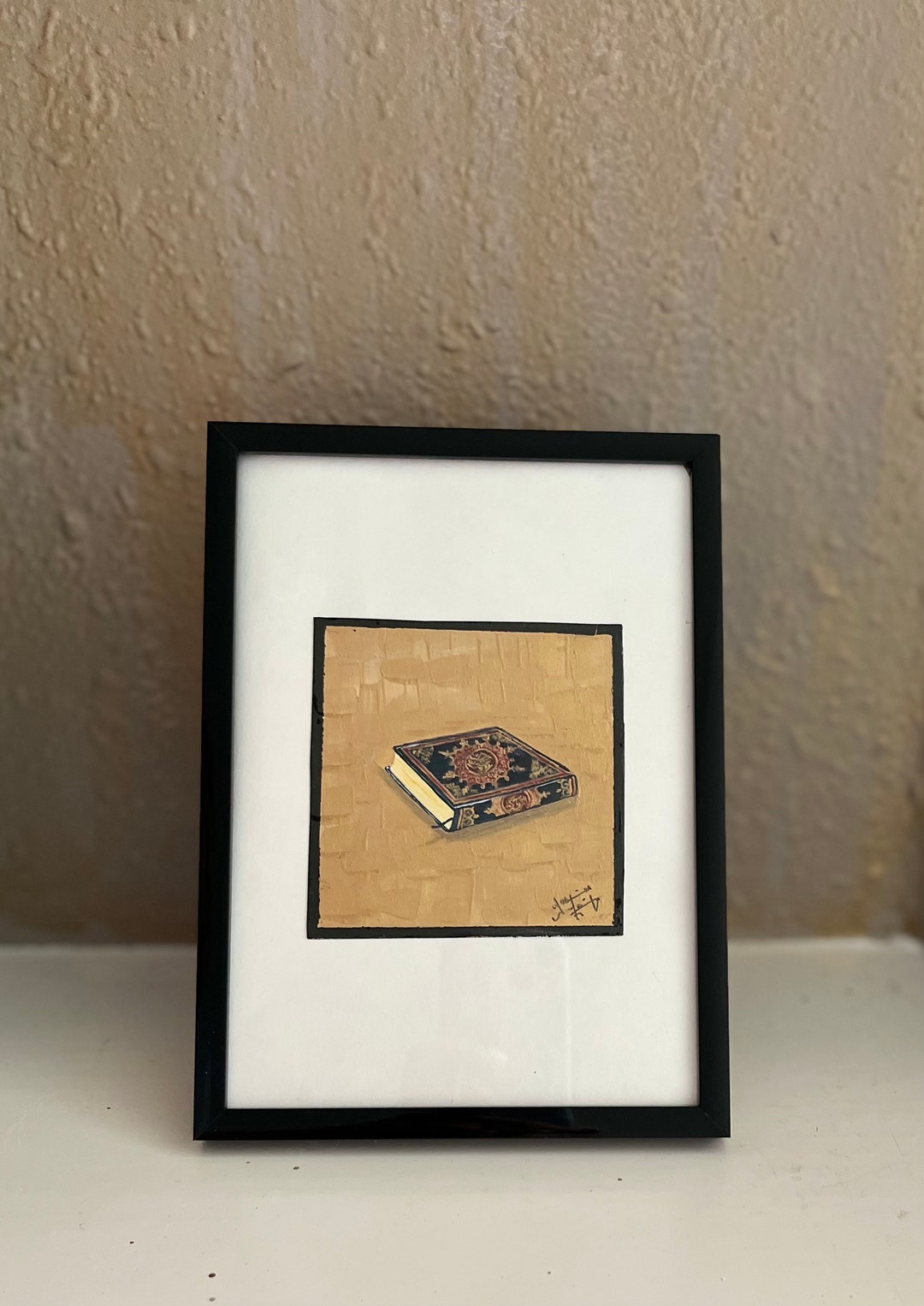 Original Miniature Painting of Holy Book Al-quran Framed Islamic Art ...