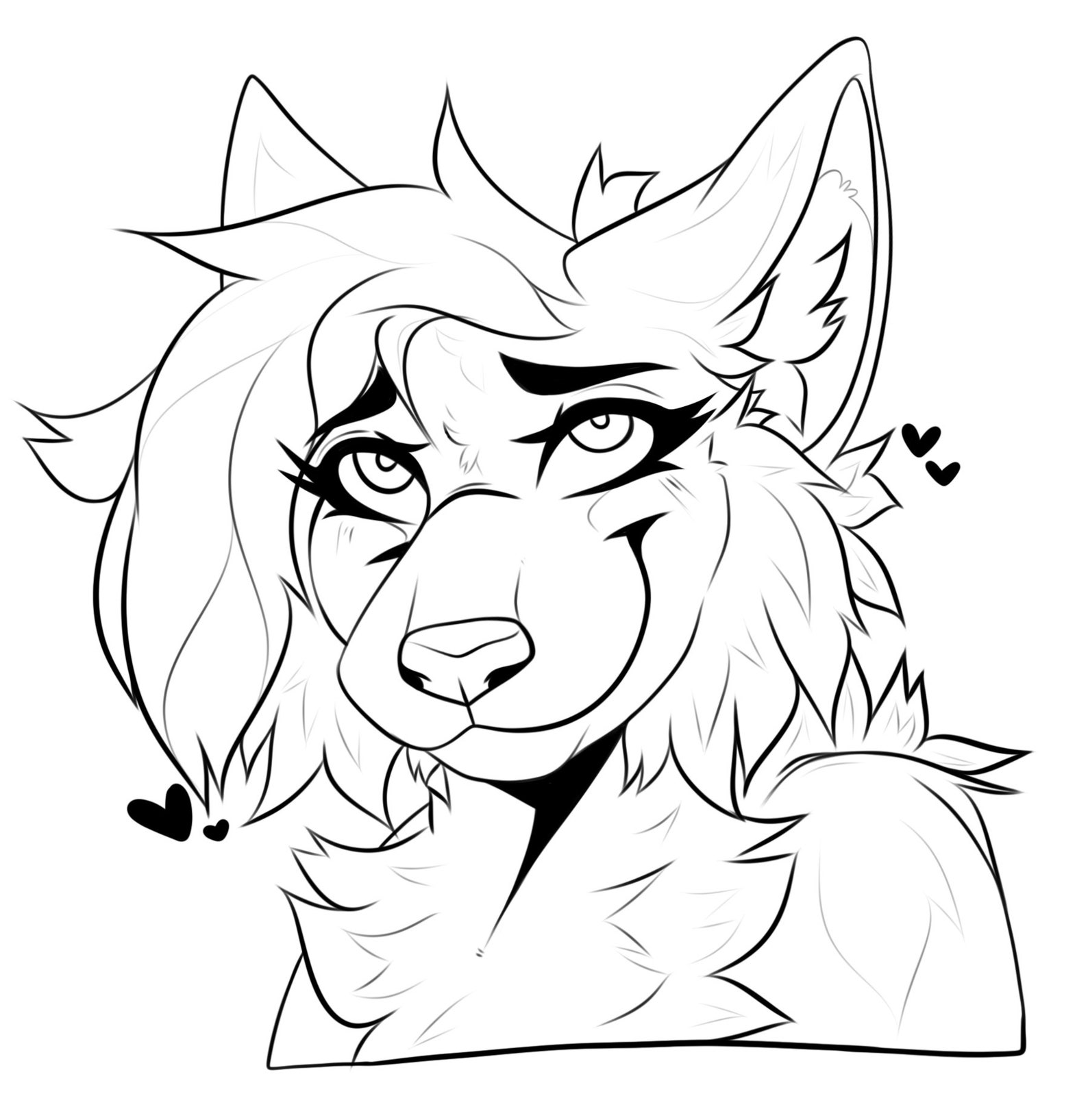 Furry Icon Fursona Emotes Furry Sticker Lines - Etsy