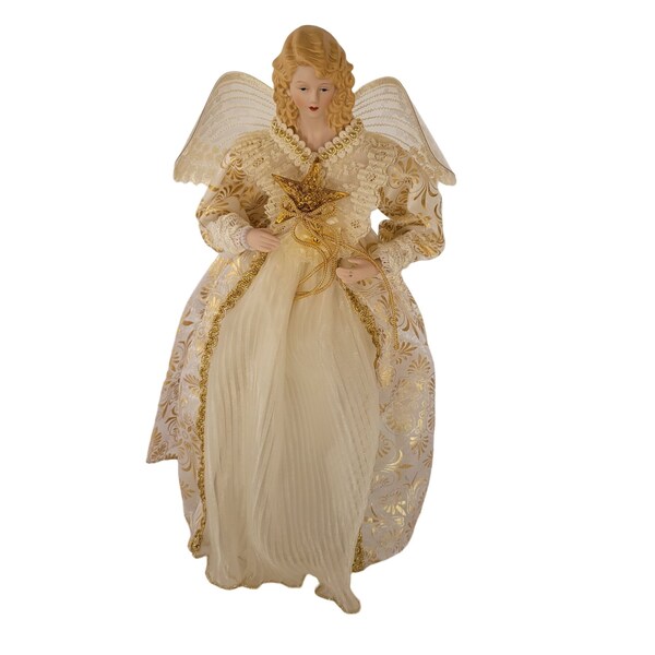 Porcelain Angel Tree Topper - Etsy