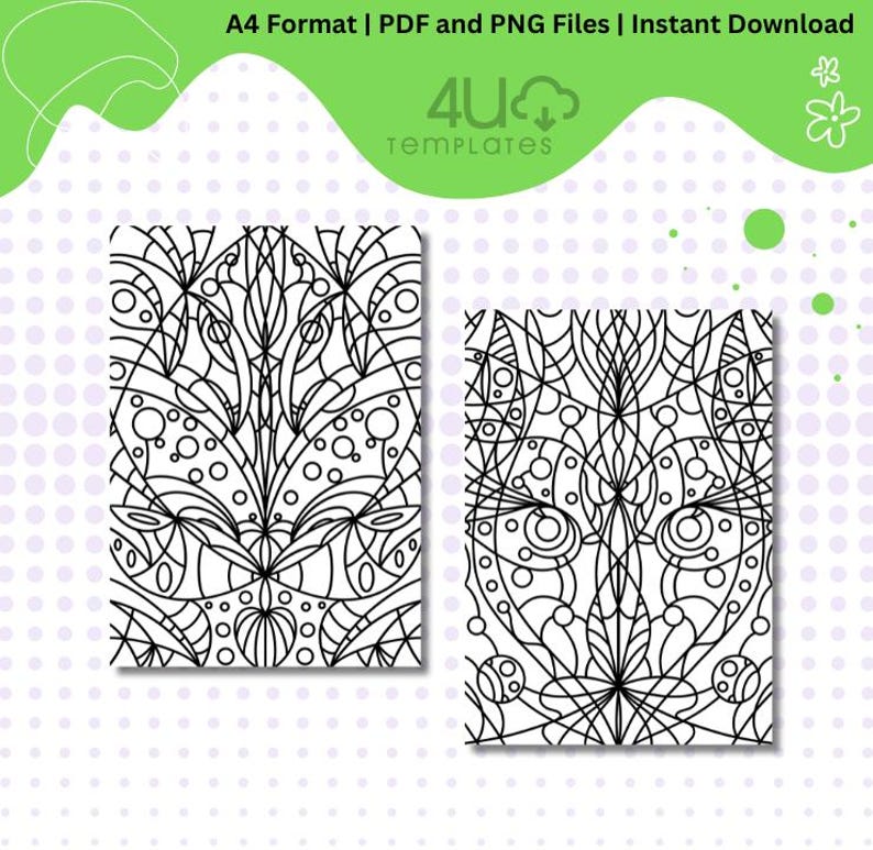 Coloring Pages, Abstract Patterns Coloring Pages, Relaxing Artistic ...