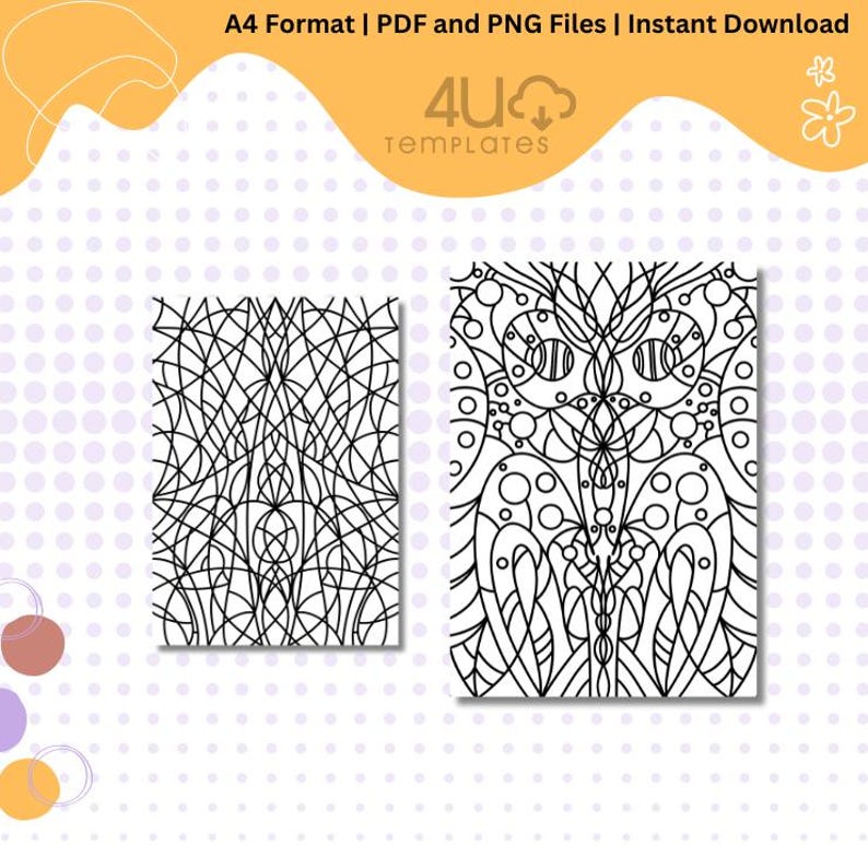 Coloring Pages, Abstract Patterns Coloring Pages, Relaxing Artistic ...