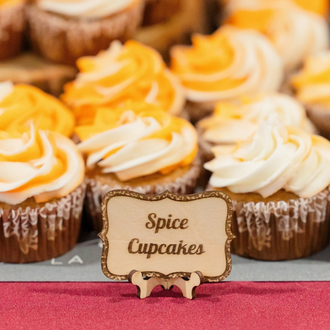 Wooden Buffet Name Sign, Tent Card Food Sign, Cute Wedding Food Sign - Etsy