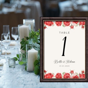 Editable Table Number Beauty and the Beast Fairytale Wedding Printable ...