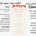 Editable Red Rose Wedding Menu | Wedding Reception Dinner Menu ...