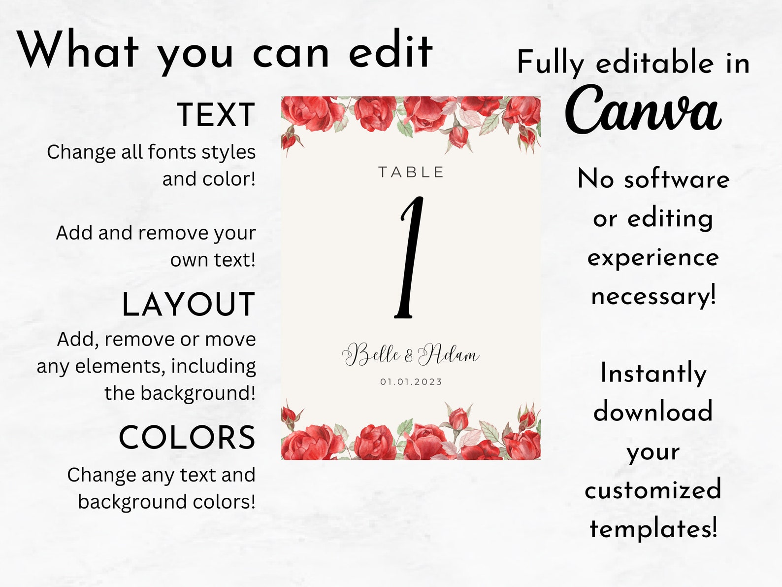 Editable Table Number Beauty and the Beast Fairytale Wedding - Etsy