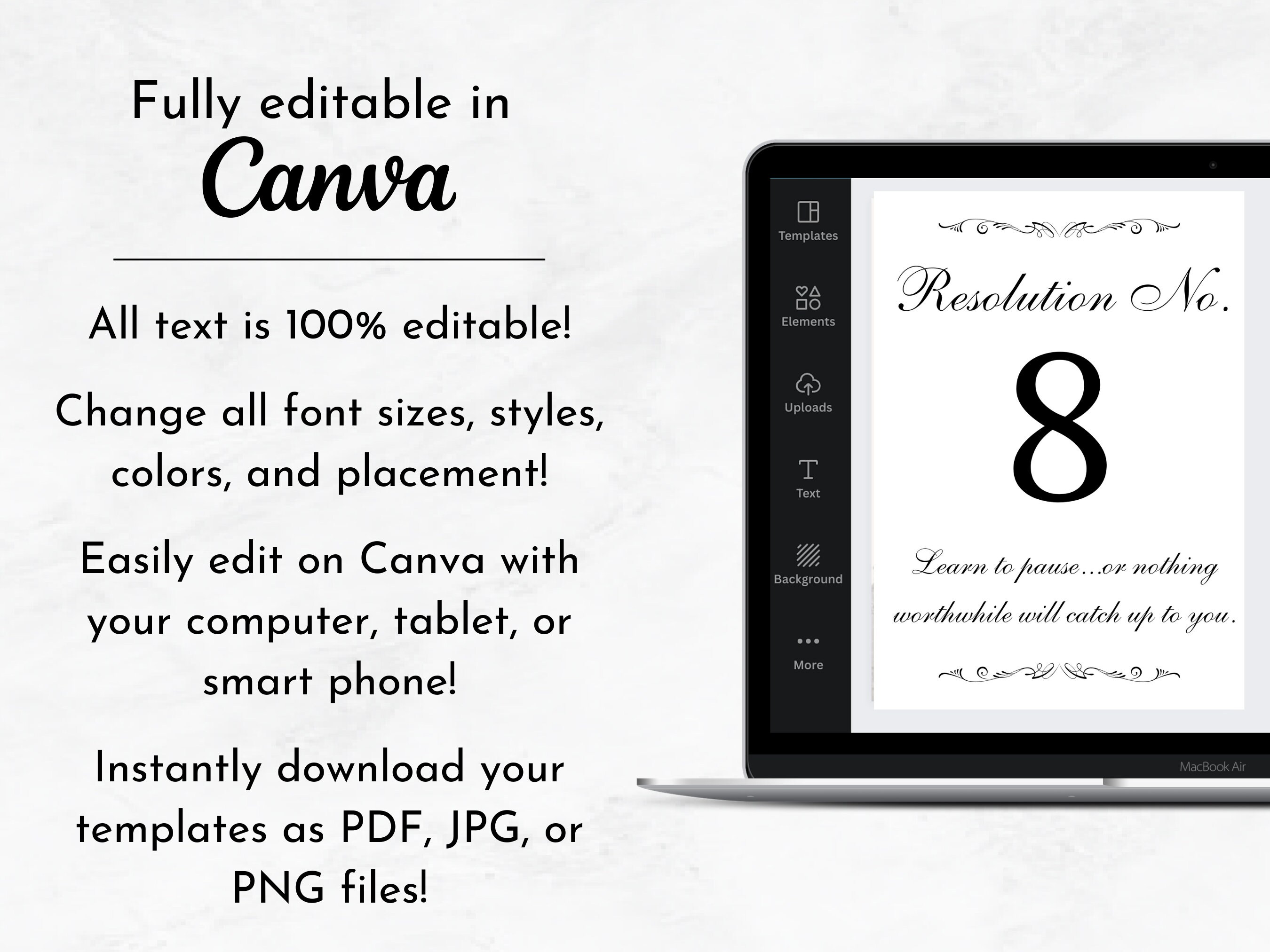 Editable NYE Table Numbers New Years Eve Wedding Printable Resolution ...