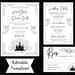 Editable Magical Wedding Invitation | Wizard Witch and Owls | Printable ...