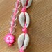 Pink Cowrie Shell Keychain - Etsy