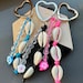 Pink Cowrie Shell Keychain - Etsy