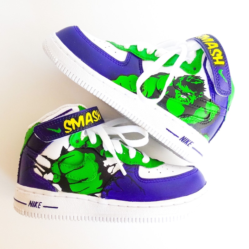 Hulk Sneakers - Etsy