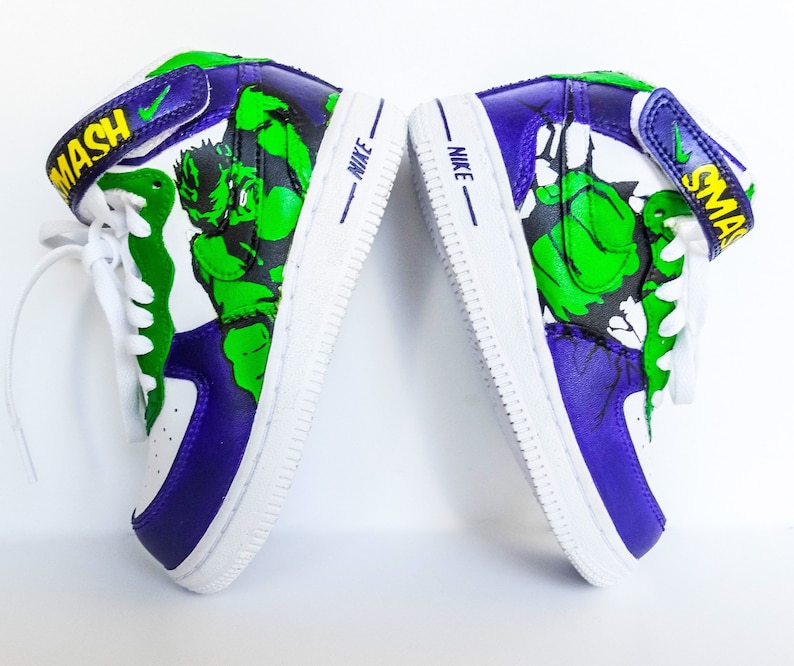 Hulk Sneakers - Etsy