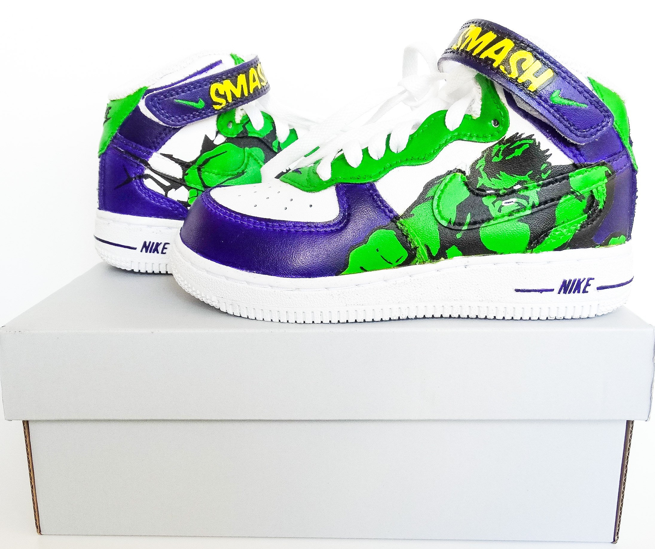 Hulk Sneakers - Etsy