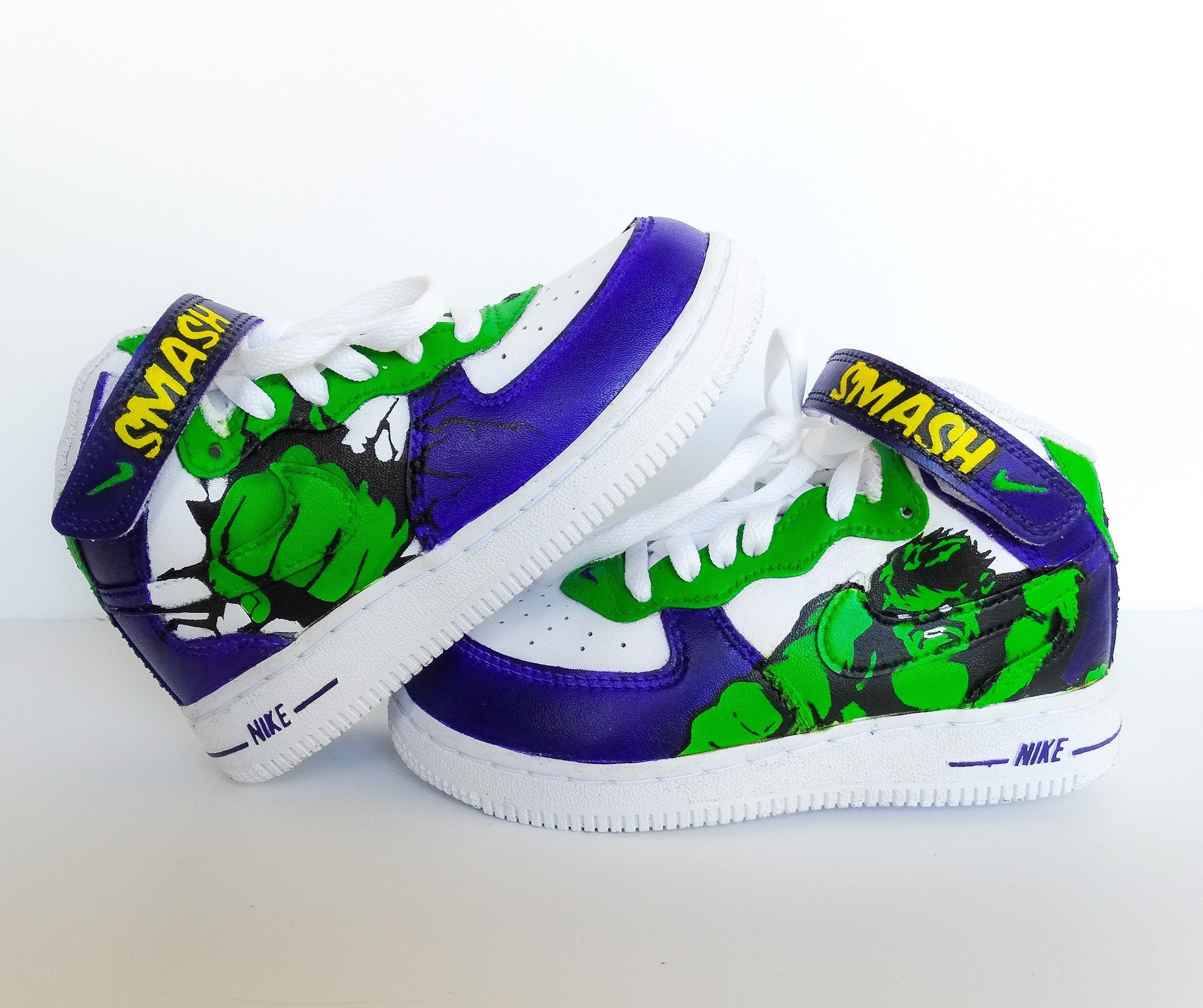 Hulk Sneakers - Etsy