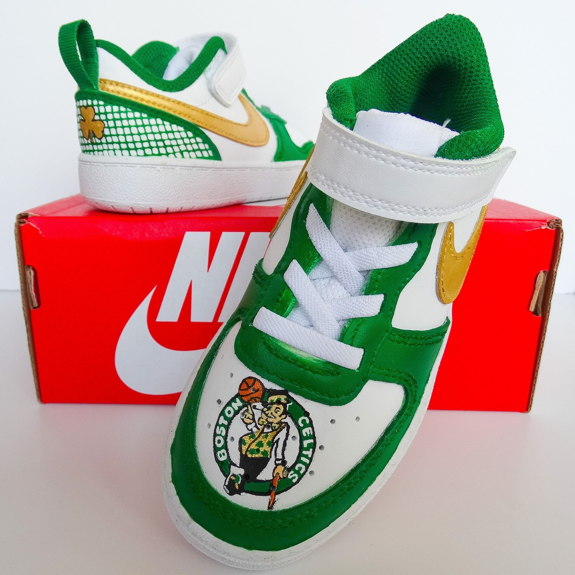 Custom Boston Celtics Sneakers - Etsy