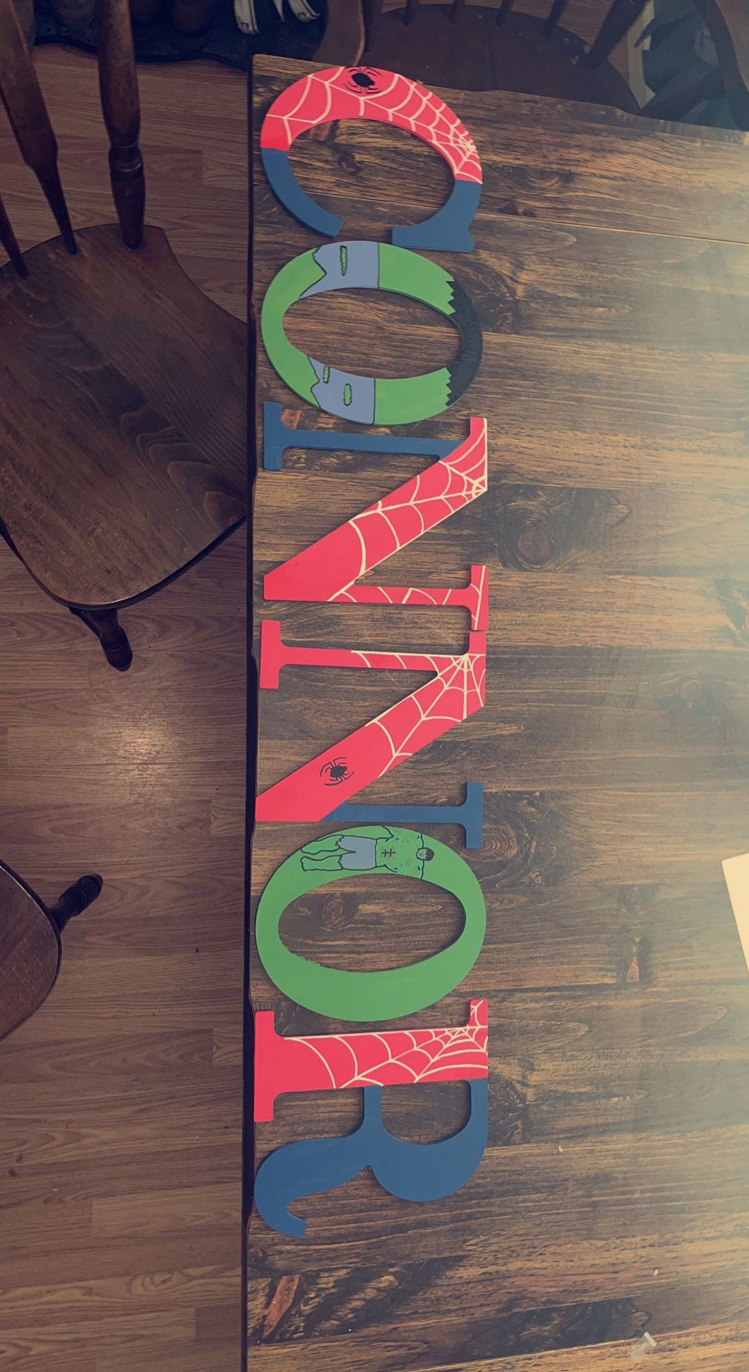 CONNOR Personalized Wood Letters - Etsy