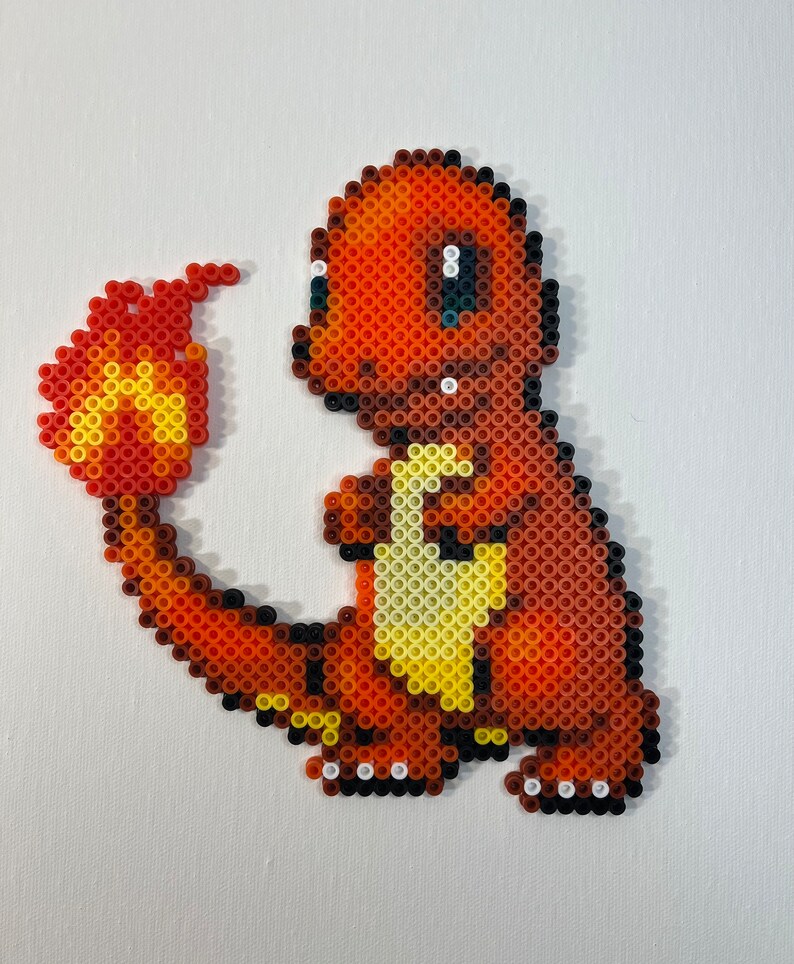 Charmander Pixel Art - Etsy