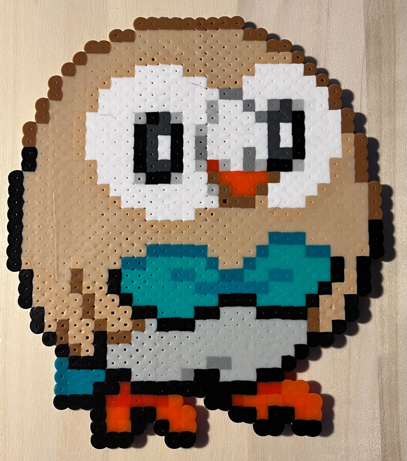 Rowlet Perler Bead - Etsy