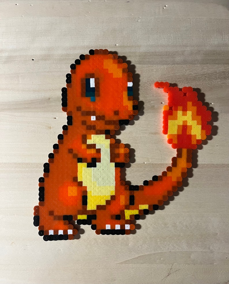 Charmander Pixel Art - Etsy