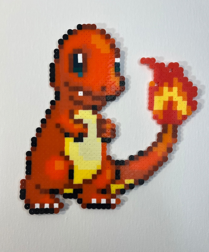 Charmander Pixel Art - Etsy