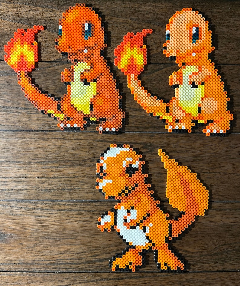 Charmander Pixel Art - Etsy
