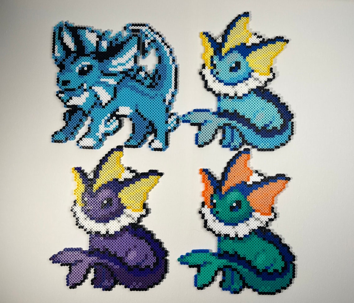 Vaporeon Pixel Art Etsy 1888
