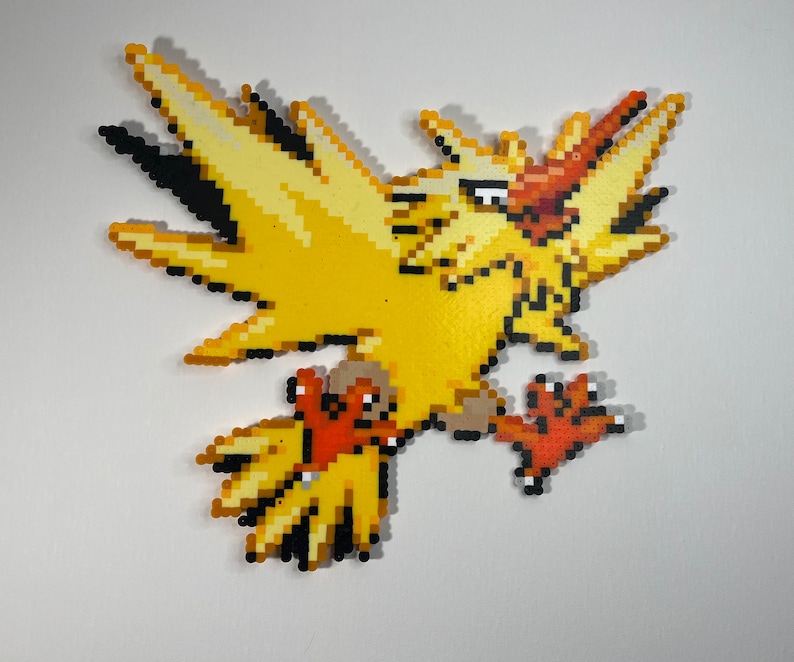 Zapdos Pixel Art - Etsy