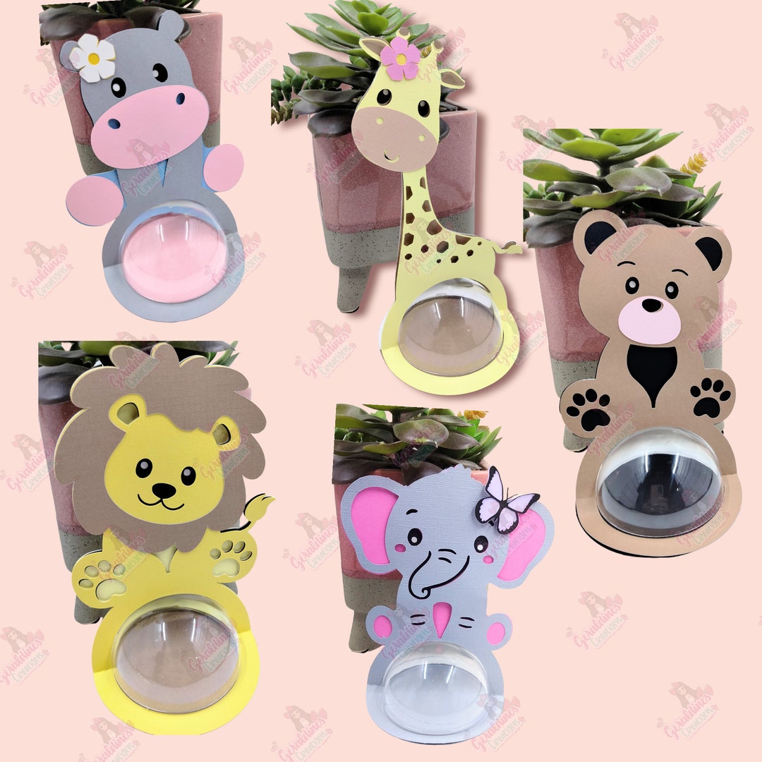 Animal Candy Holder Set Digital Svg-silhouette Studio - Etsy