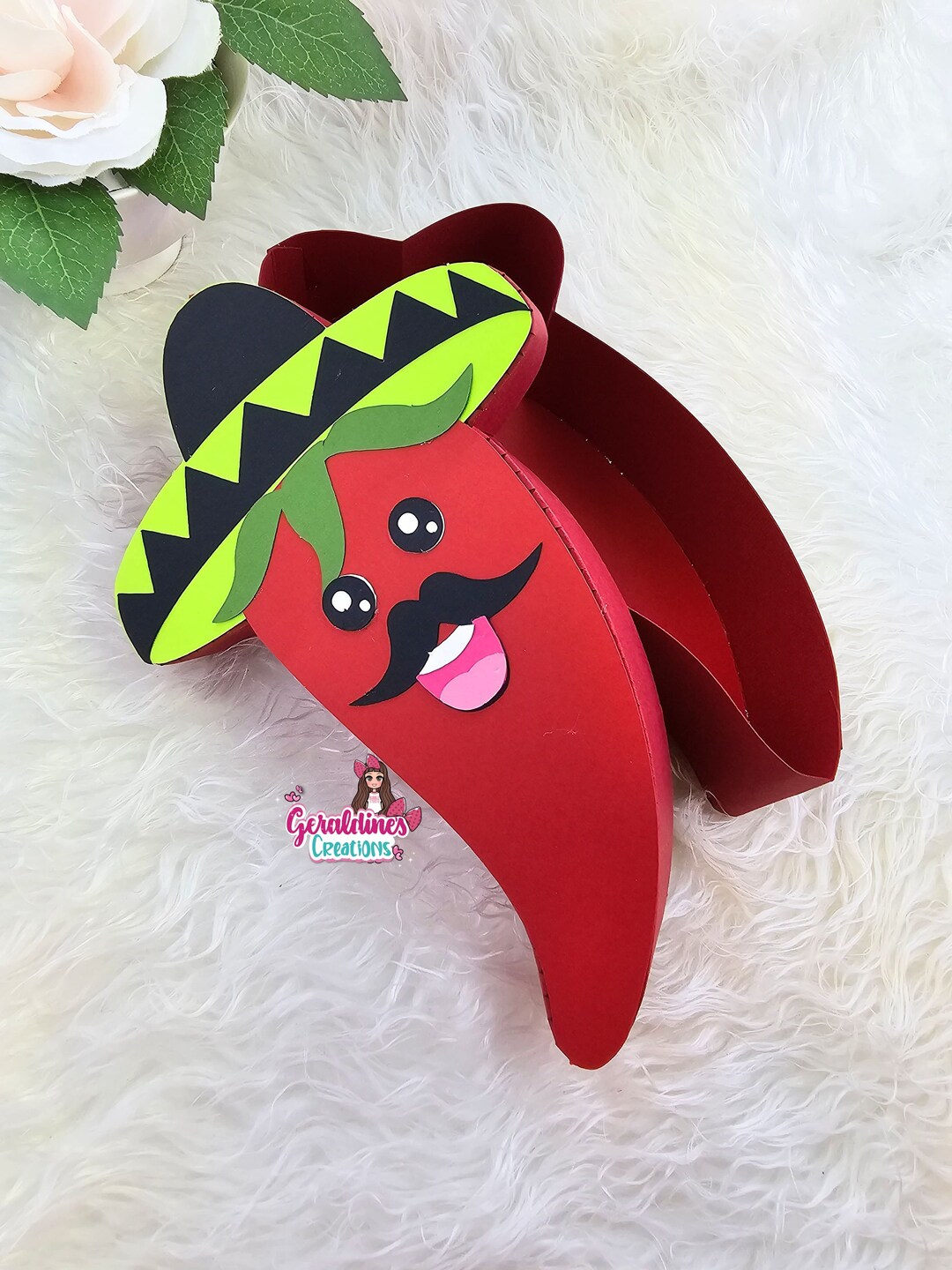Hot Red Pepper/ Chile Pepper Box Digital File /svg- Silhouette Studio ...